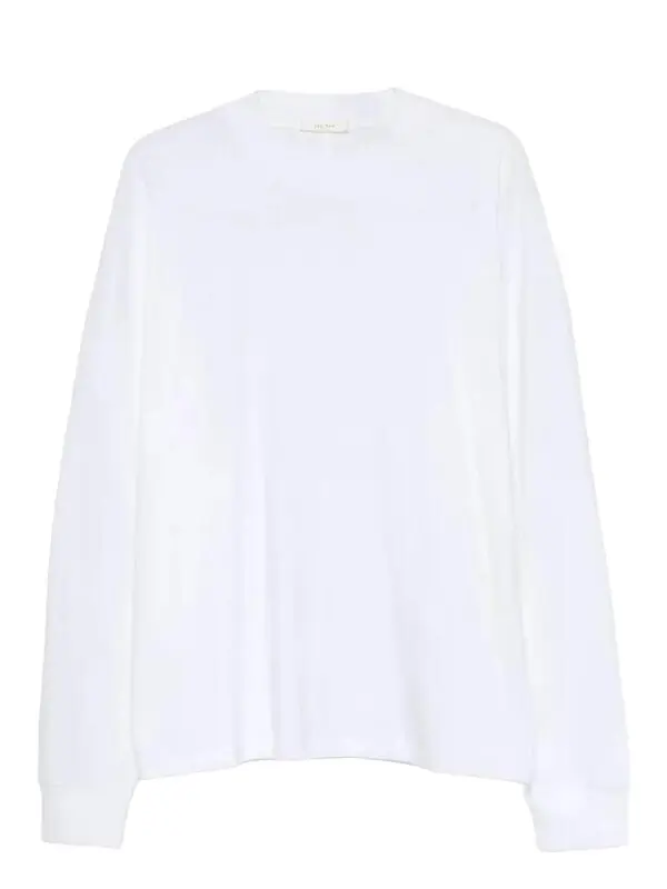 THE ROW Crew-neck Long-sleeve T-shirt - White