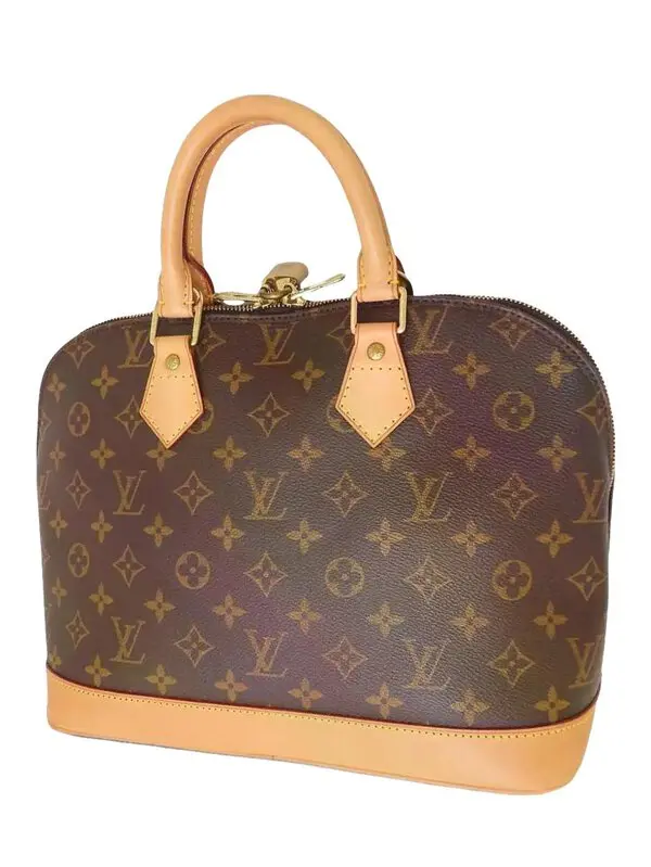 LOUIS VUITTON Monogram Alma Pm Handbag - Brown