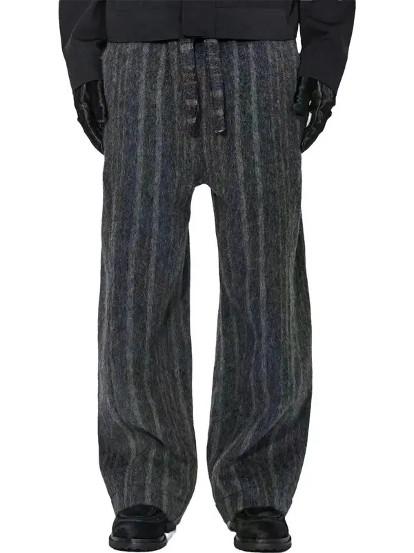_J.L - A.L_ Aurora Mantra Striped Trousers - Grey