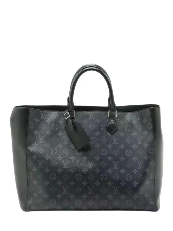 LOUIS VUITTON 2019 Monogram Eclipse Grand Sac Tote Bag - Black