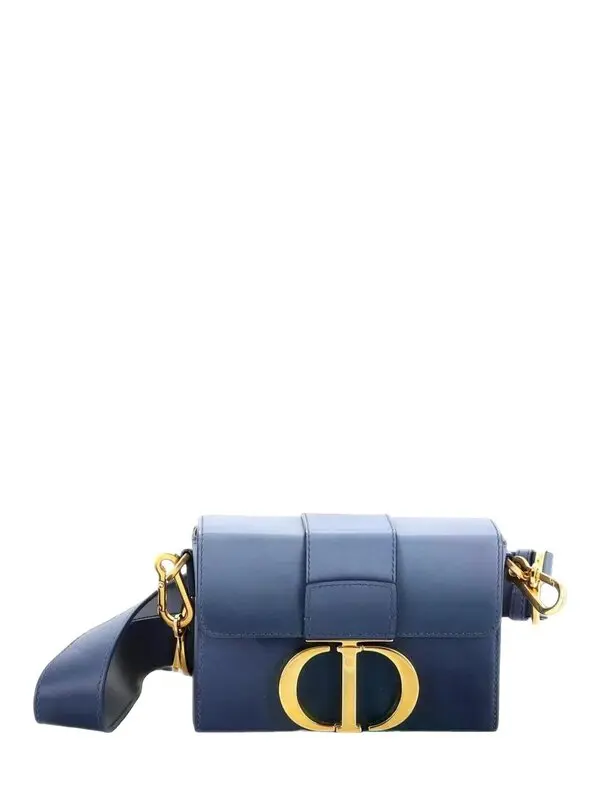 Dior 30 Montaigne Box Bag Ombre Leather Shoulder Bag - Blue