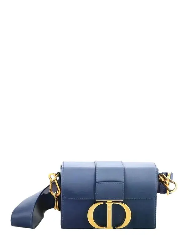 Dior 30 Montaigne Box Bag Ombre Leather Shoulder Bag - Blue