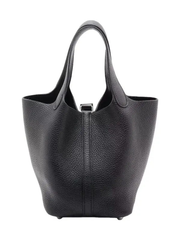 Hermès Clemence Picotin Lock 18 Handbag - Black