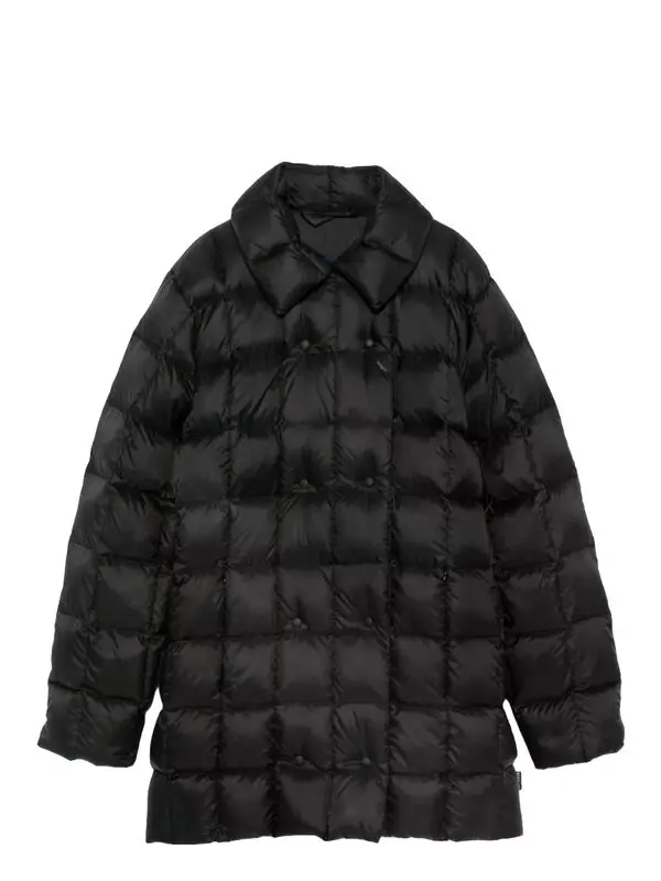 Moncler 2000s Quilted Double-breasted Coat - Black