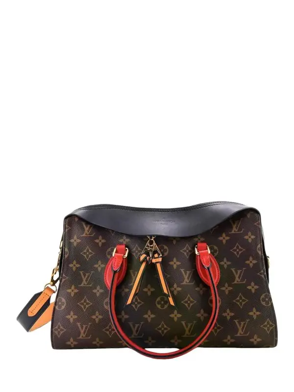 LOUIS VUITTON Monogram Canvas Tuileries Satchel - Red