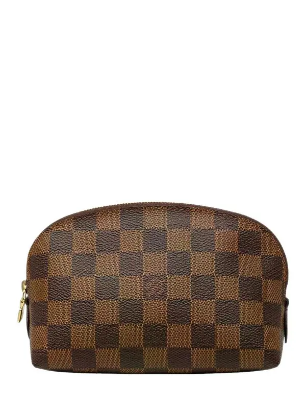LOUIS VUITTON 2019 Damier Ebene Cosmetic Pm Pouch - Brown