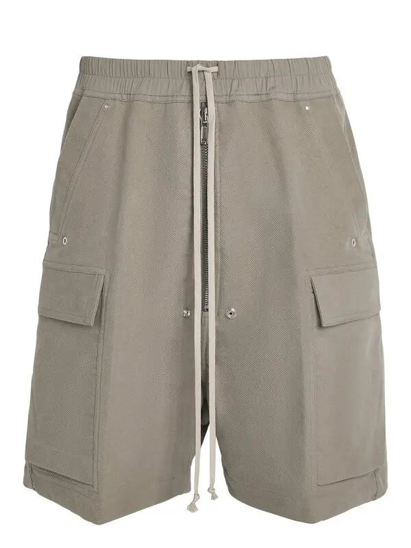 Rick Owens Cargobella Drawstring Shorts - White