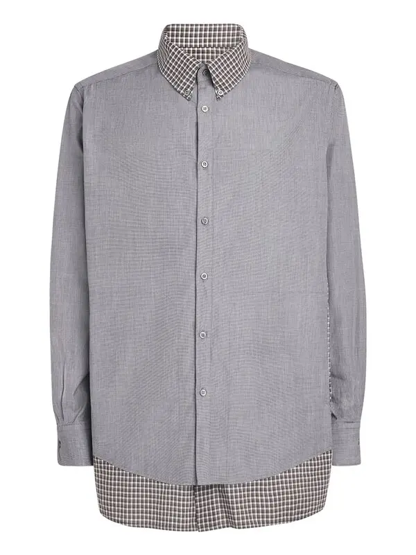 MAISON MARGIELA Double Check Shirt - Grey