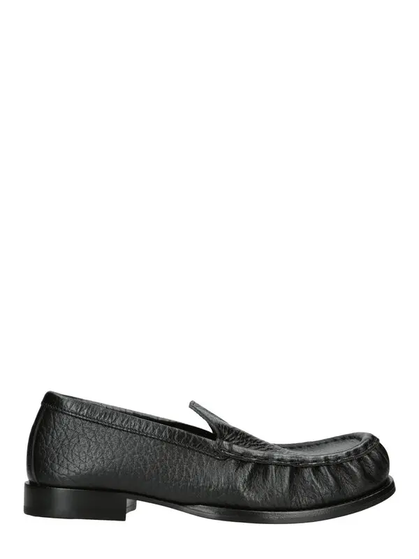 Dries Van Noten Leather Penny Loafers - Black