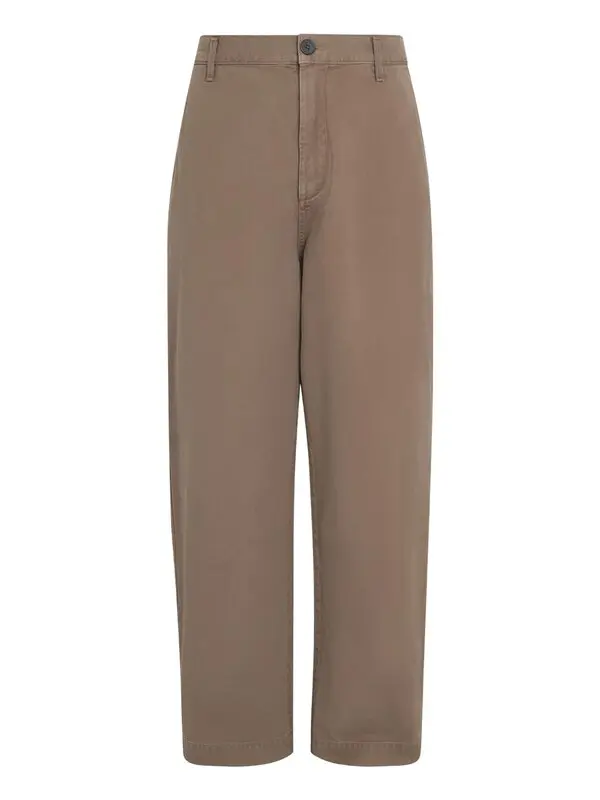 AGOLDE Cotton Relaxed Fit Trousers - Green