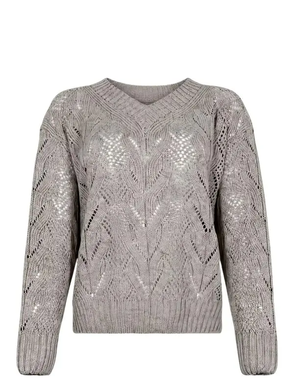 D.exterior V-neck Knit Sweater - No