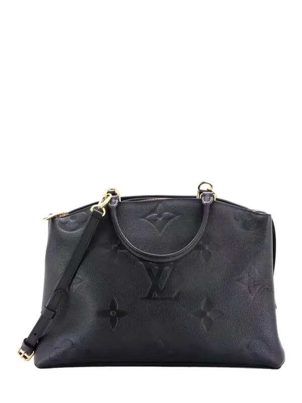 LOUIS VUITTON Grand Palais Handbag Monogram Empreinte Giant Shoulder Bag - Black