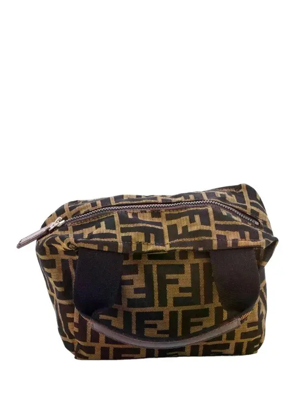 Fendi Vintage 1925 Cosmetic Zucca Canvas Mini Tote Bag - Brown