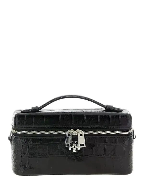 Tory Burch Charlie Vanity Case - Black