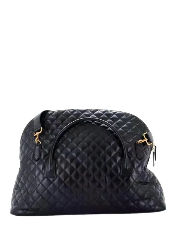 Saint Laurent Es Giant Quilted Leather Travel Bag - Black