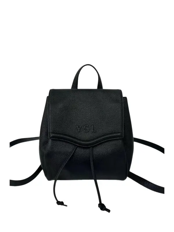 Saint Laurent 20th Century Leather Backpack - Black
