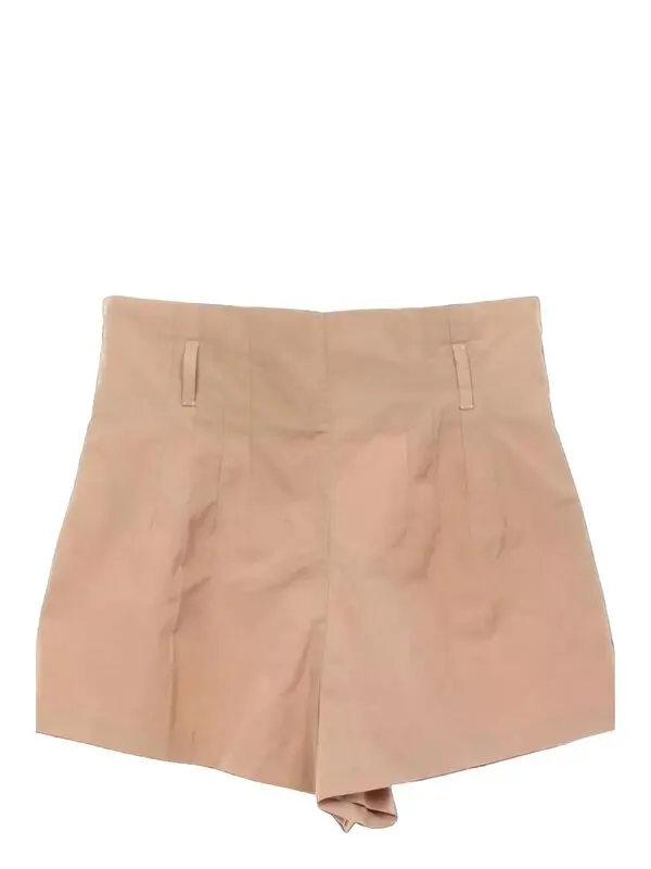 Prada High-waisted Cotton Shorts - Neutrals