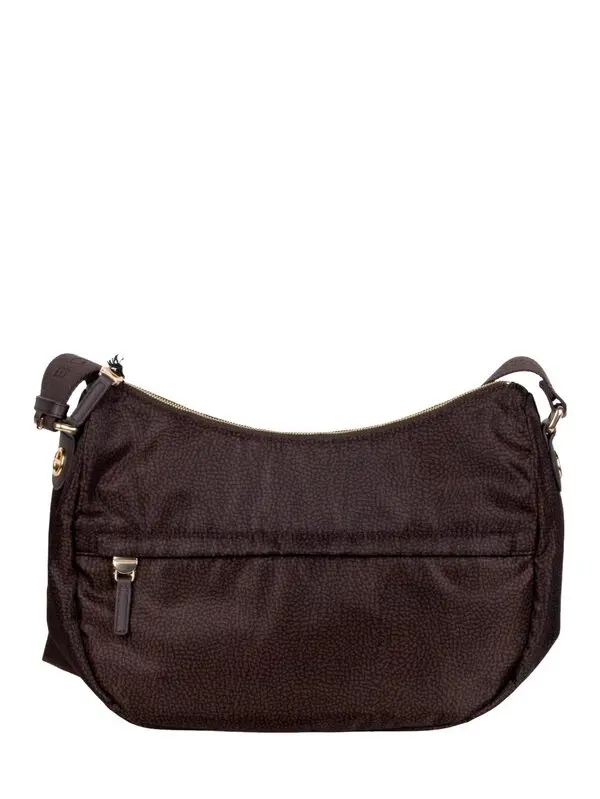 Borbonese Luna Middle Hobo Bag - Black