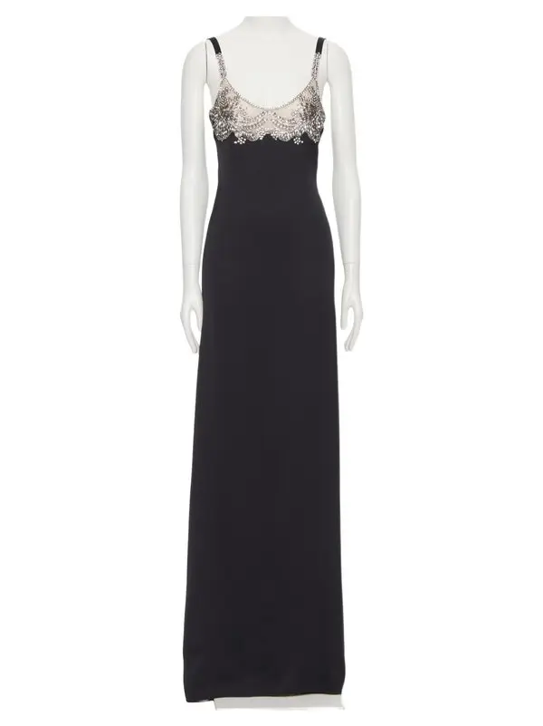 Valentino Garavani Embellished Sleeveless Maxi Dress - Black