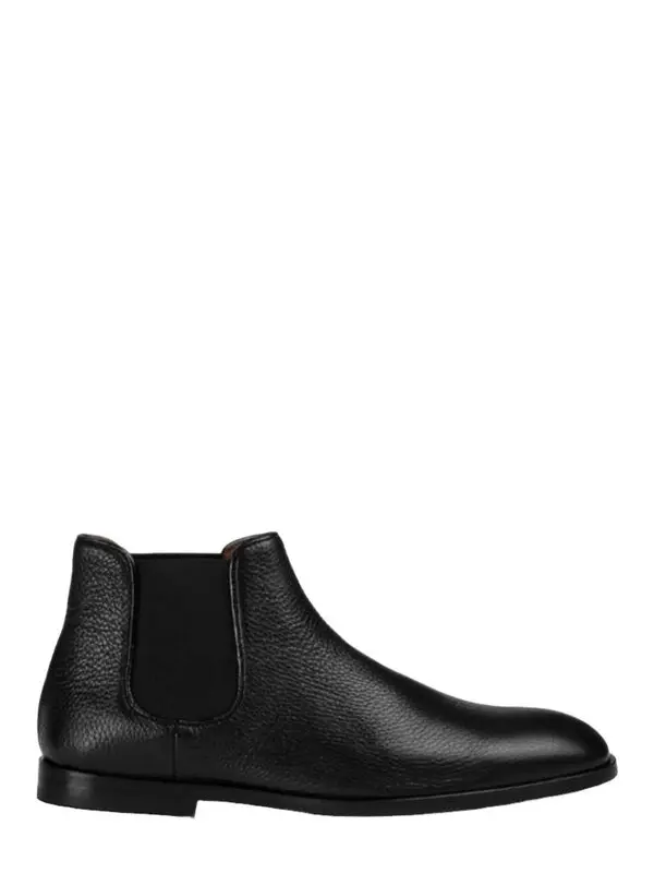 DOUCAL'S Deerskin Ankle Boot - Black