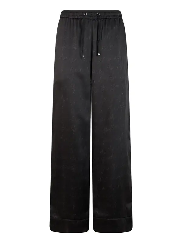 Herno Wide-leg Drawstring Trousers - Black