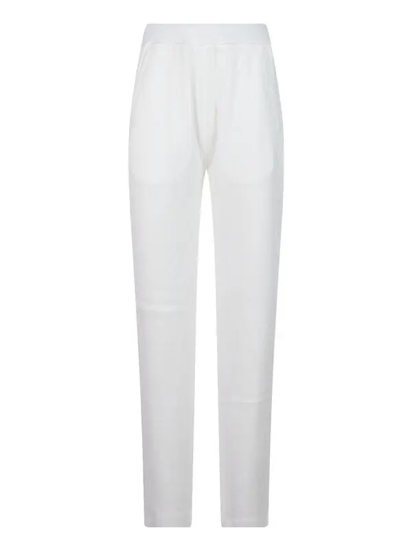DONDUP Straight Leg Trousers - White