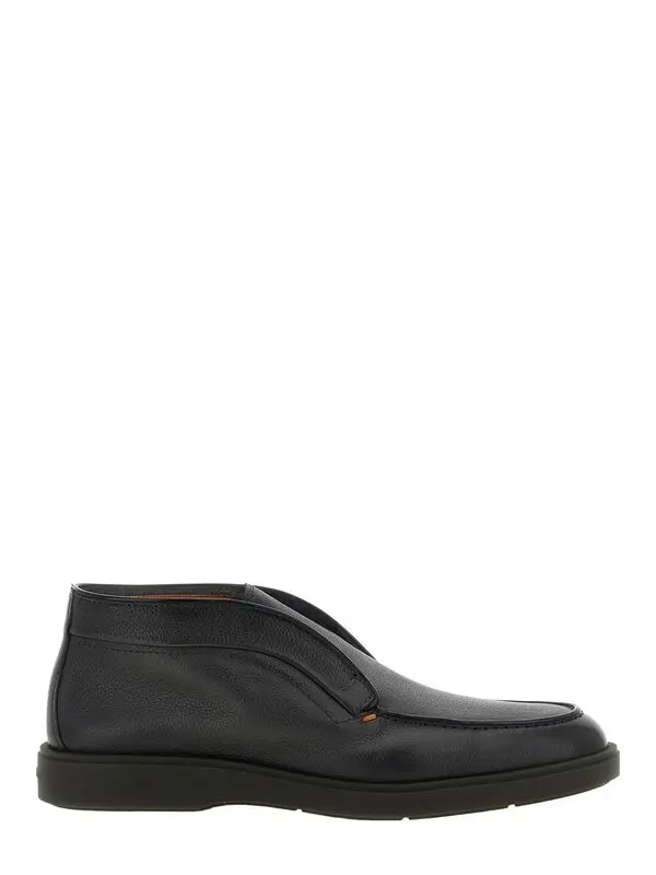 Santoni Round-toe Boots - Grey