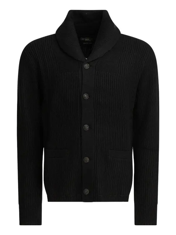 Ralph Lauren Shawl Collar Cardigan - Black