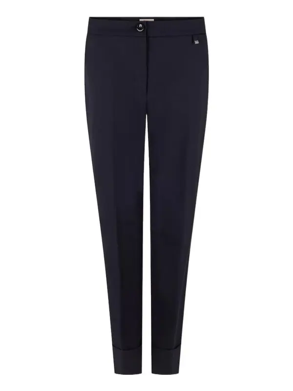 Herno Logo Casual Pants - Navy Blue