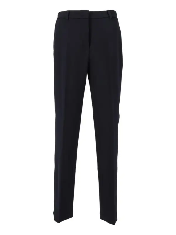 Peserico Straight Leg Trousers - Navy Blue
