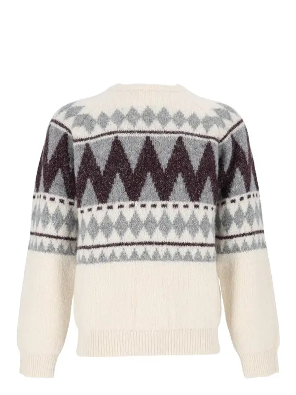 Peserico Pattern-jacquard Jumper - White