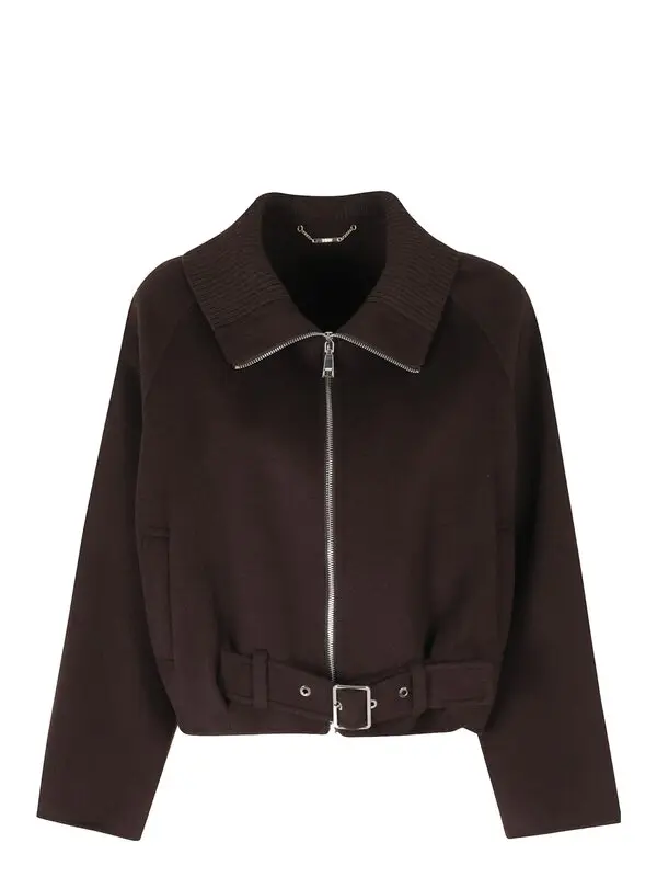 Seventy Logo Casual Jacket - Dark Coffee