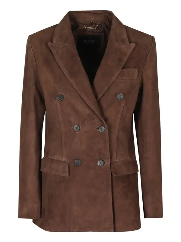 Seventy Logo Blazer - Brown