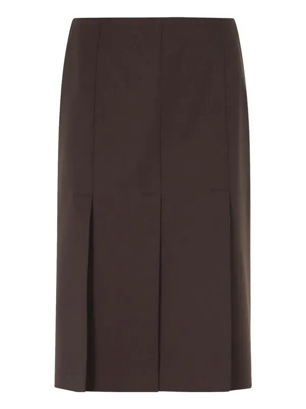 Seventy Pleated Skirt - Coffee Color