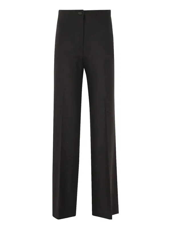 Seventy Straight-leg Casual Trousers - Black