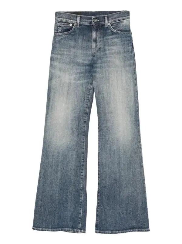 DONDUP Amber Wide-leg Jeans - Blue