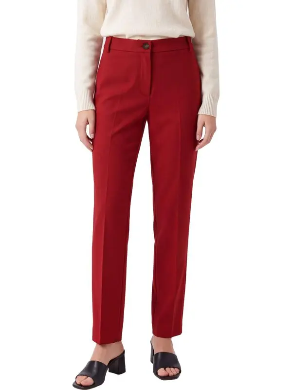 Pinko Tailored Trousers - Red