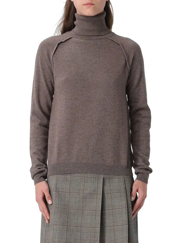 DONDUP Long-sleeved Wool Turtleneck Jumper - Brown
