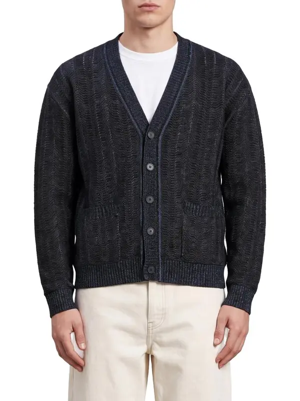 Missoni Wool Blend V-neck Cardigan With Patch Pockets - Multicolor