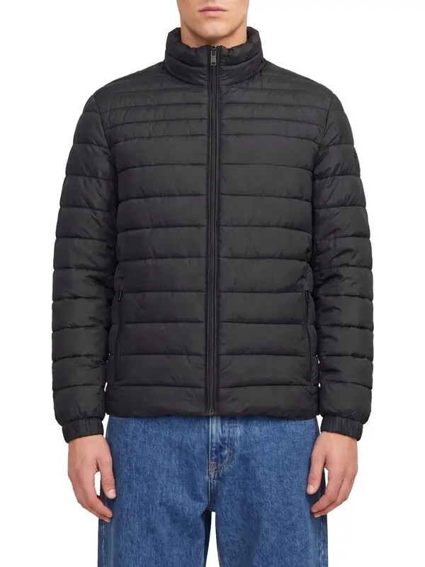 BOSS Quilted Recycled Technical Fabric Short Puffer Jacket - Black