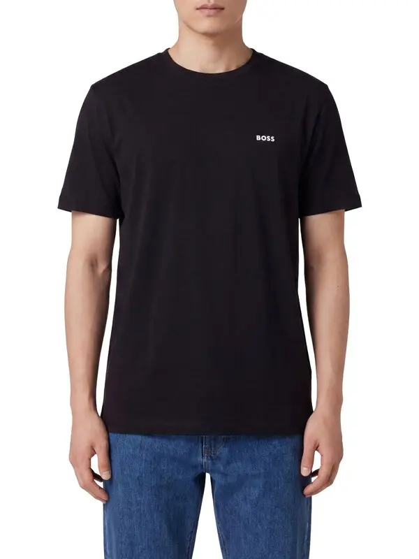 BOSS Set Of Three Cotton Logo T-shirts - Black
