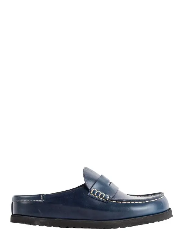 BIRKENSTOCK Open-heel Mules - Navy