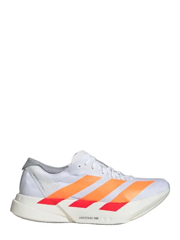 ADIDAS ORIGINALS Adizero Adios Pro 4 Lightweight Mesh Lace-up Sneakers - White