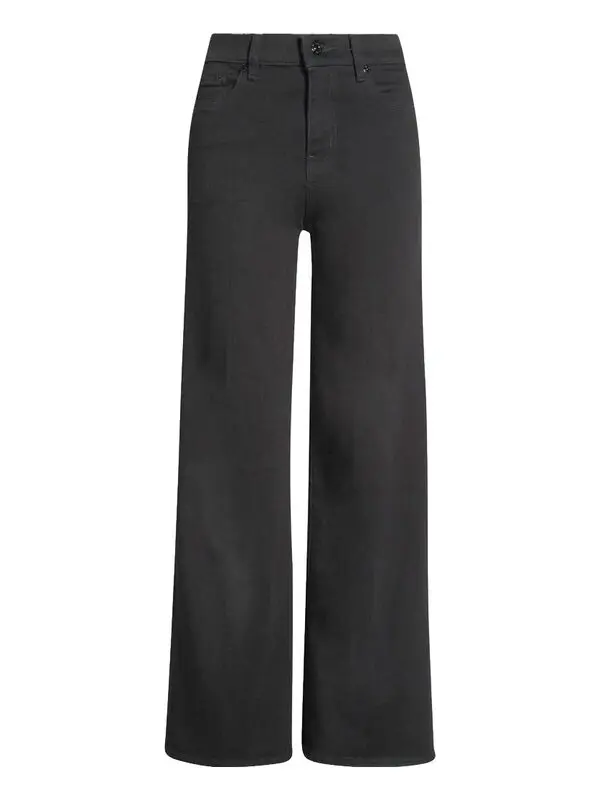 FRAME Le Pixie Slim Palazzo Jeans - Black