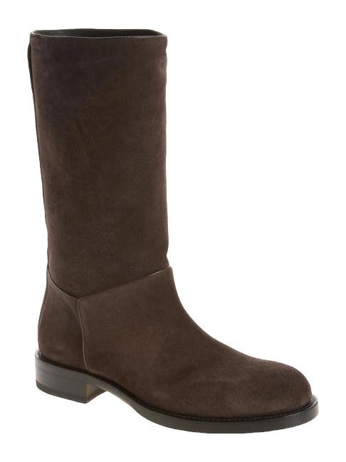 THE ROW Nobilis Suede Riding Boot - Moka