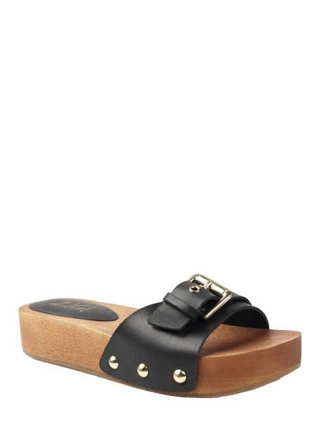 ZIGI Ninnah Leather Slide Sandal - Blklt