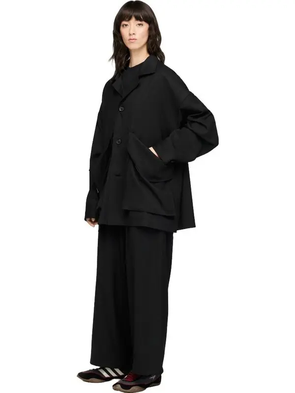 Adidas Y-3 Wool Chore Coat - Black