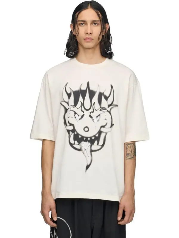 Adidas Y-3 Chito Graphic Short Sleeve Tee - Chalk White