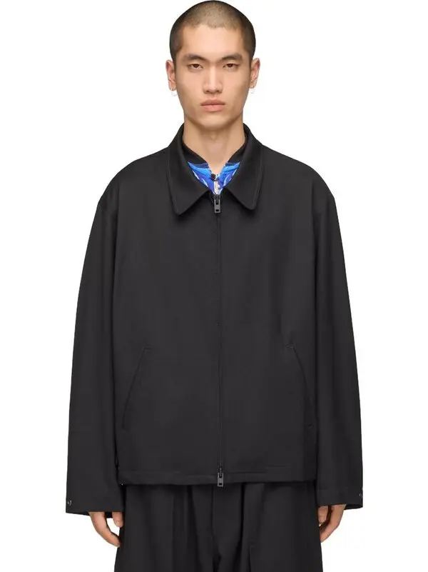 Adidas Y-3 Wool Tailored Blouson Jacket - Black