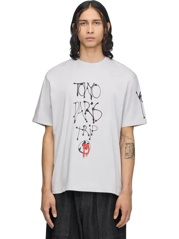 Adidas Y-3 Short Sleeve Graphic Tee - Light Solid Grey